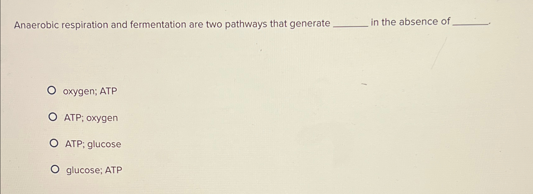 Solved Anaerobic respiration and fermentation are two | Chegg.com