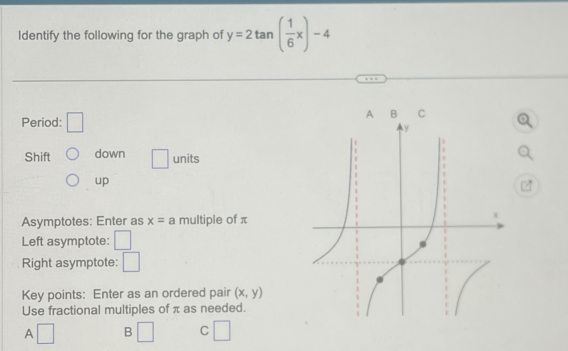 Solved Identify the following for the graph of | Chegg.com
