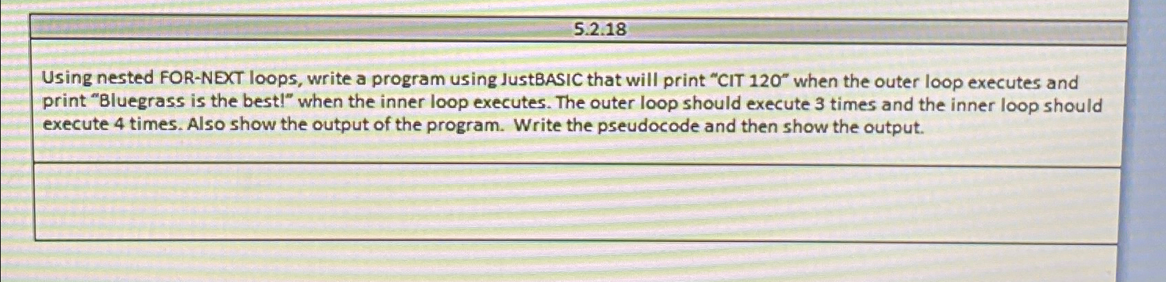 Solved INSTRUCTION: Wrote program in just basic and state if | Chegg.com