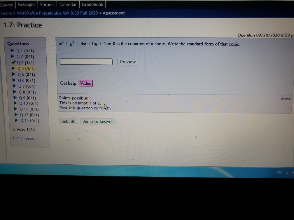 Solved Course Messages Forums Calendar Gradebook Home > | Chegg.com