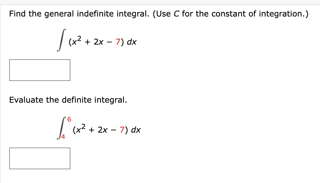 Find the general indefinite integral. (Use C ﻿for the | Chegg.com