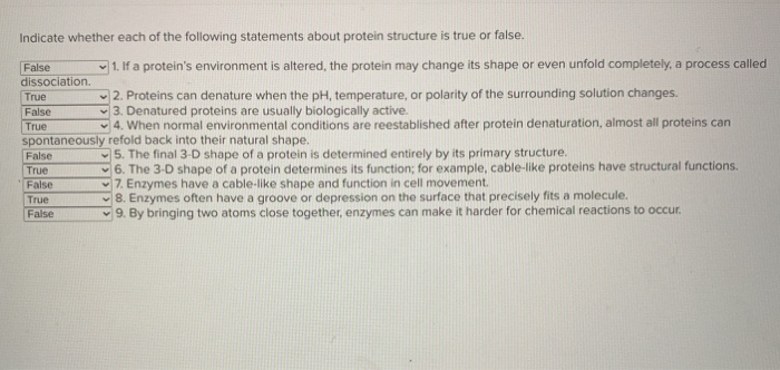 Solved True Indicate whether each of the following | Chegg.com
