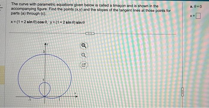 Solved The curve with parametric equations given below is | Chegg.com