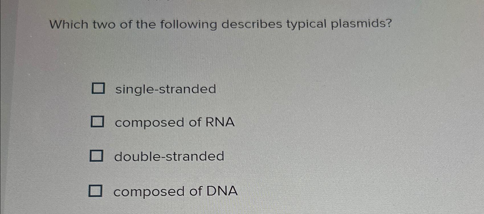 Solved Which two of the following describes typical | Chegg.com