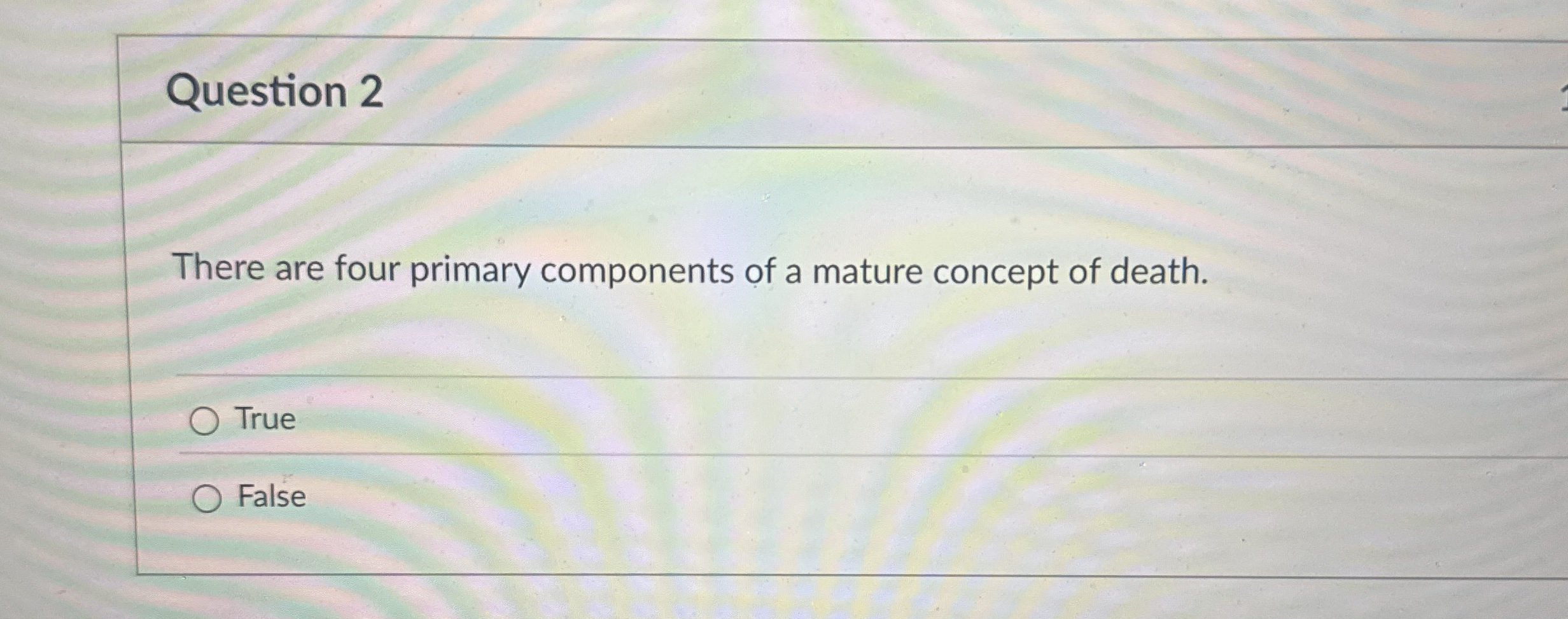 Solved Question 2There are four primary components of a | Chegg.com