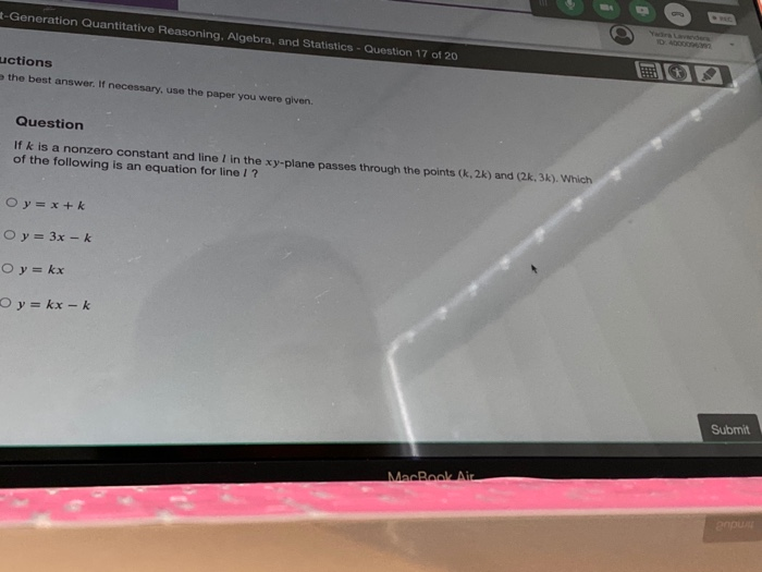 Solved -Generation Quantitative Reasoning, Algebra, and | Chegg.com