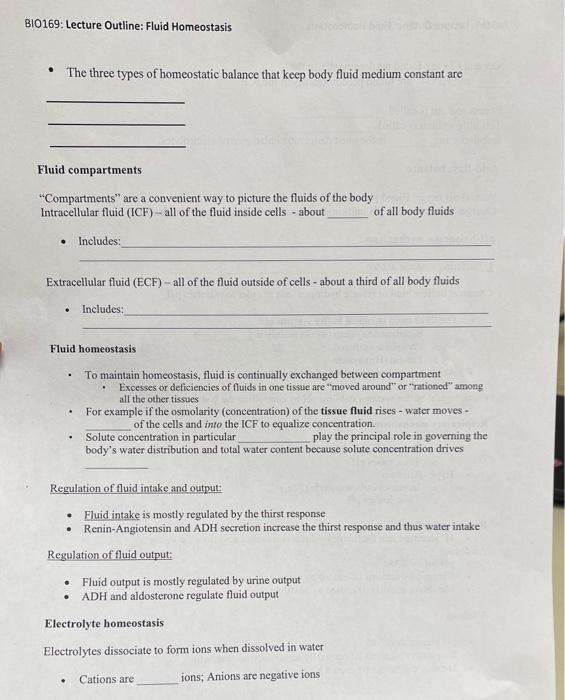 Solved - The three types of homeostatic balance that keep | Chegg.com