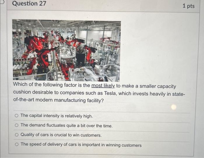Solved A production process has a capacity of 49 units per | Chegg.com