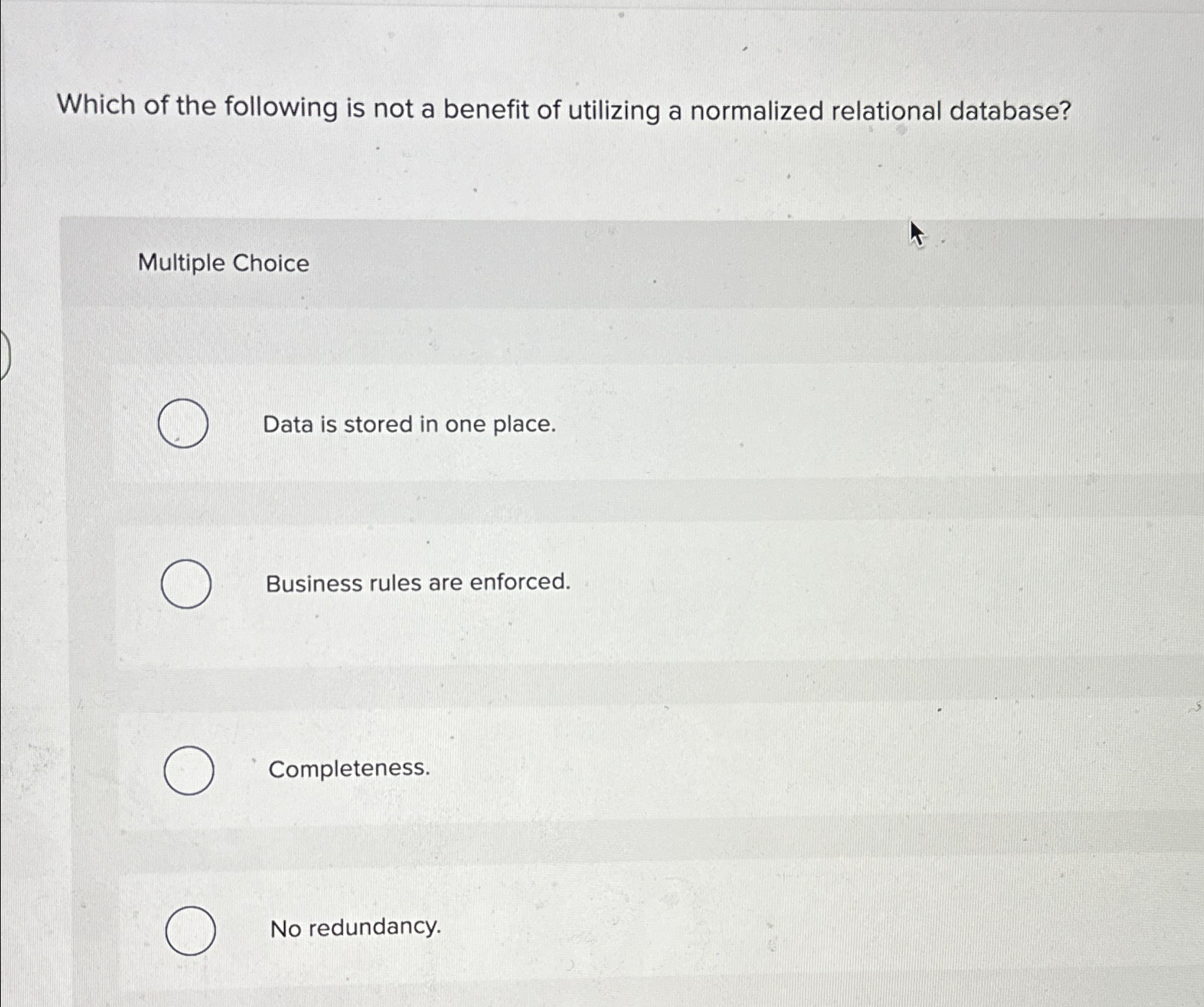 Solved Which of the following is not a benefit of utilizing | Chegg.com