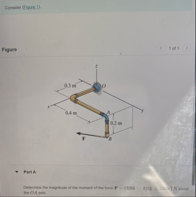 Solved Consider (Ejqure 1).Figure1 ﻿of 1Part ADetermine the | Chegg.com