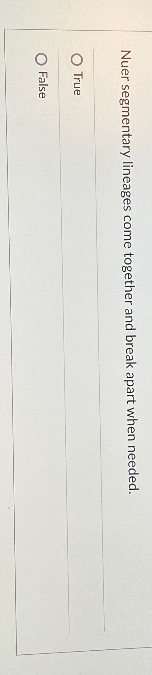 Solved Nuer segmentary lineages come together and break | Chegg.com