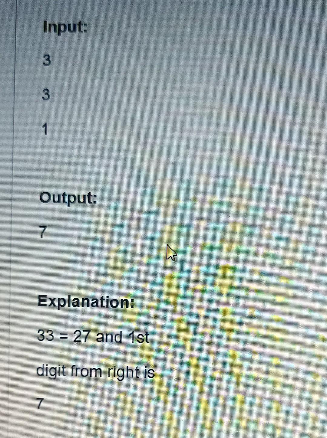 Solved Given two numbers A and B, find Kth digit from right | Chegg.com