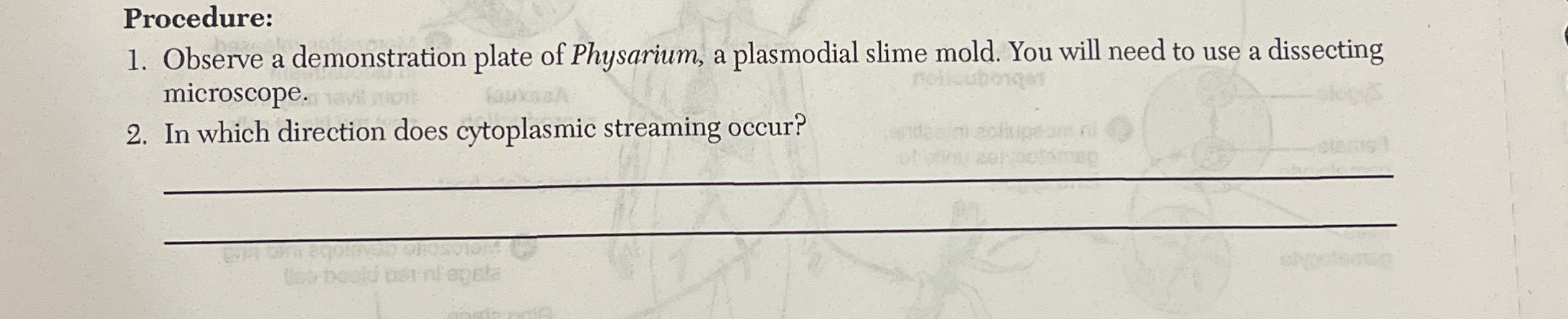 Solved What does this mean Procedure:Observe a demonstration | Chegg.com