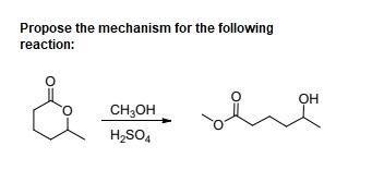 Solved Propose the mechanism for the following reaction: OH | Chegg.com