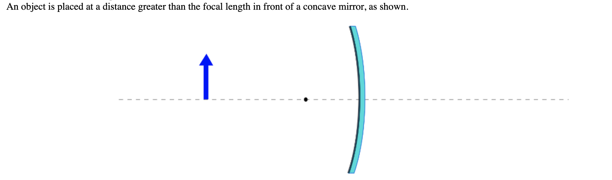 Solved An object is placed at a distance greater than the | Chegg.com
