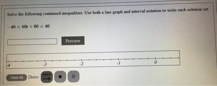 Solved Solve the following continued inequalities. Use both | Chegg.com