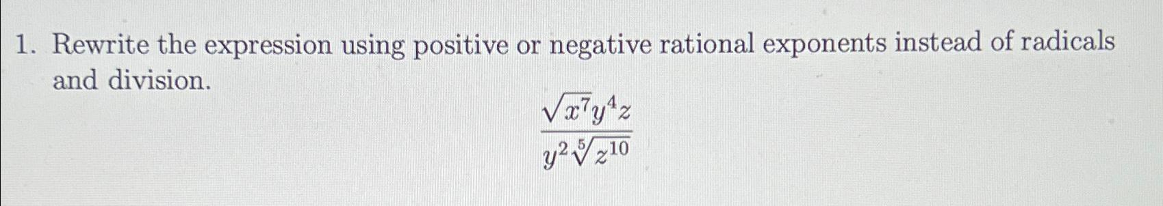 Solved Rewrite the expression using positive or negative | Chegg.com