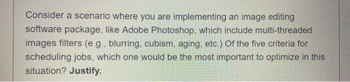 Solved Consider a scenario where you are implementing an | Chegg.com