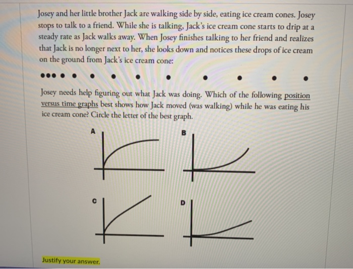 Solved Josey and her little brother Jack are walking side by | Chegg.com