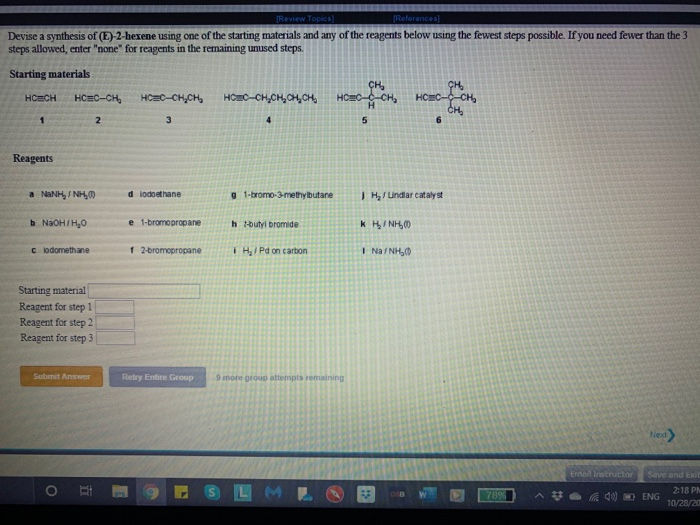 Solved [Review Topics) _ (References] Devise a synthesis of | Chegg.com