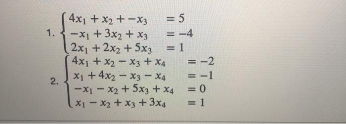 Solved 1 Write A Python Program That Solves The System Axb