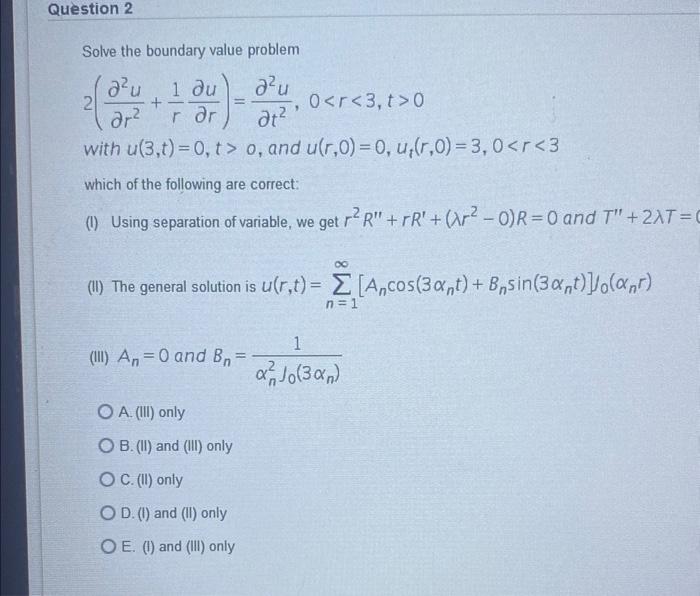 Solved If consider the problem 4∂x2∂2u=∂t∂u,00 with boundary | Chegg.com