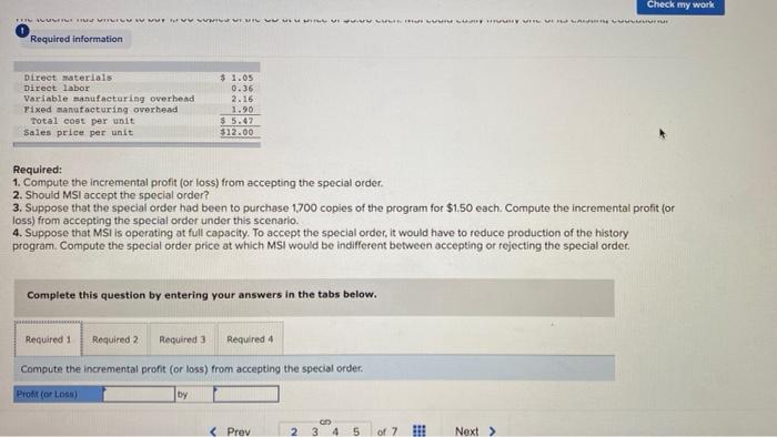 Solved Homework Swed Help Save & Exit Submit Check my work | Chegg.com
