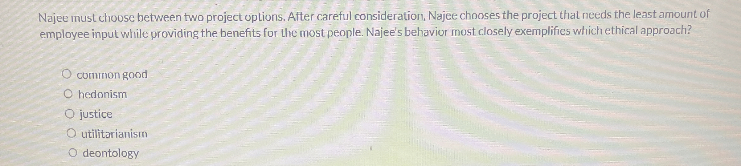 Solved Najee must choose between two project options. After | Chegg.com
