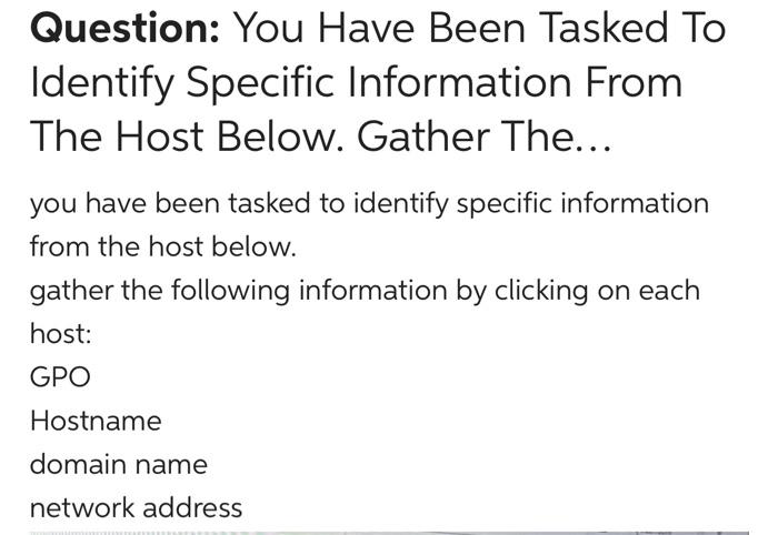 Solved Hostname: Domain: Network: Drag \& Drop capone Show | Chegg.com