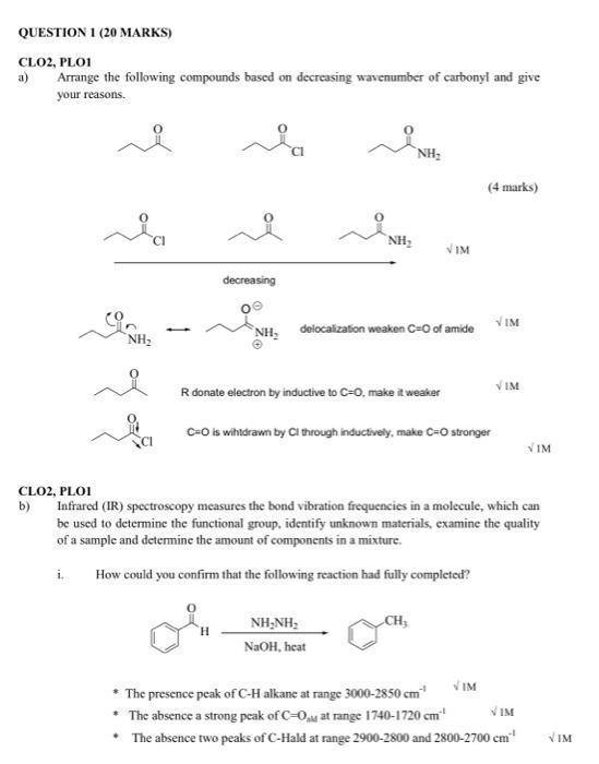 Solved QUESTION 1 (20 MARKS) CLO2, PLOI a) Arrange the | Chegg.com
