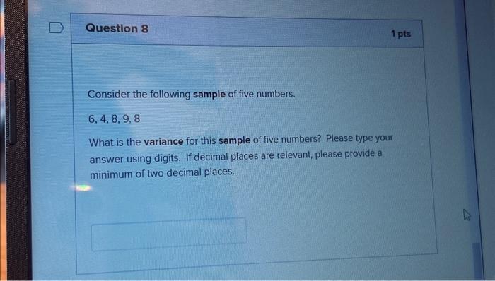 Solved Consider the following sample of five numbers. | Chegg.com