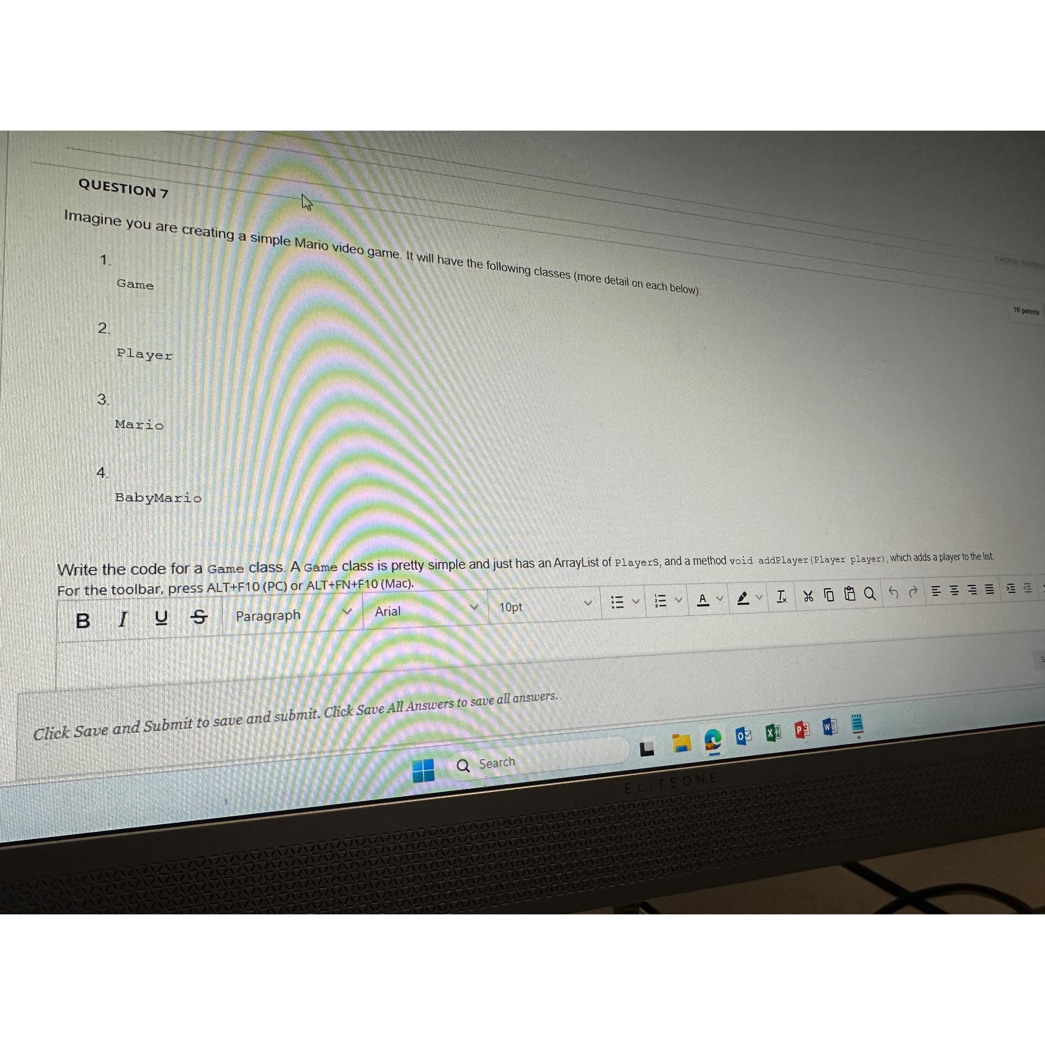 Solved QUESTION 7Imagine you are creating a simple Mario | Chegg.com