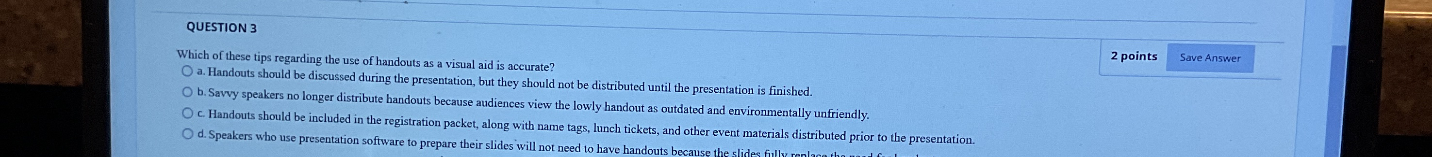 Solved QUESTION 3Which of these tips regarding the use of | Chegg.com