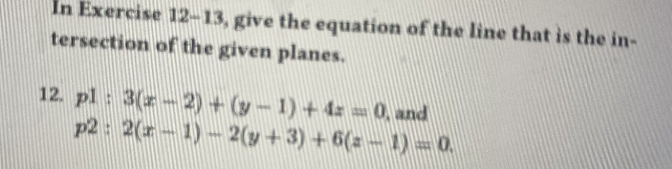 Solved In Exercise 12-13, ﻿give the equation of the line | Chegg.com