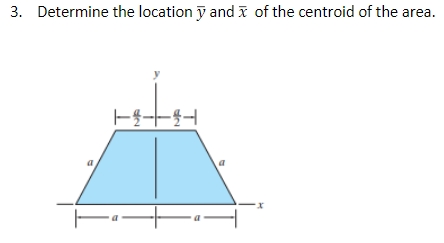 Solved Determine the location (y) ﻿and {x} ﻿of the centroid | Chegg.com
