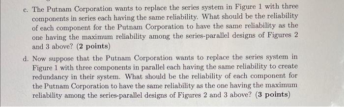 Solved 1. The Putnam Corporation currently sells a product | Chegg.com