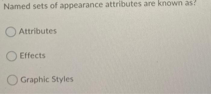 Solved When working with Blends, which option would you use | Chegg.com