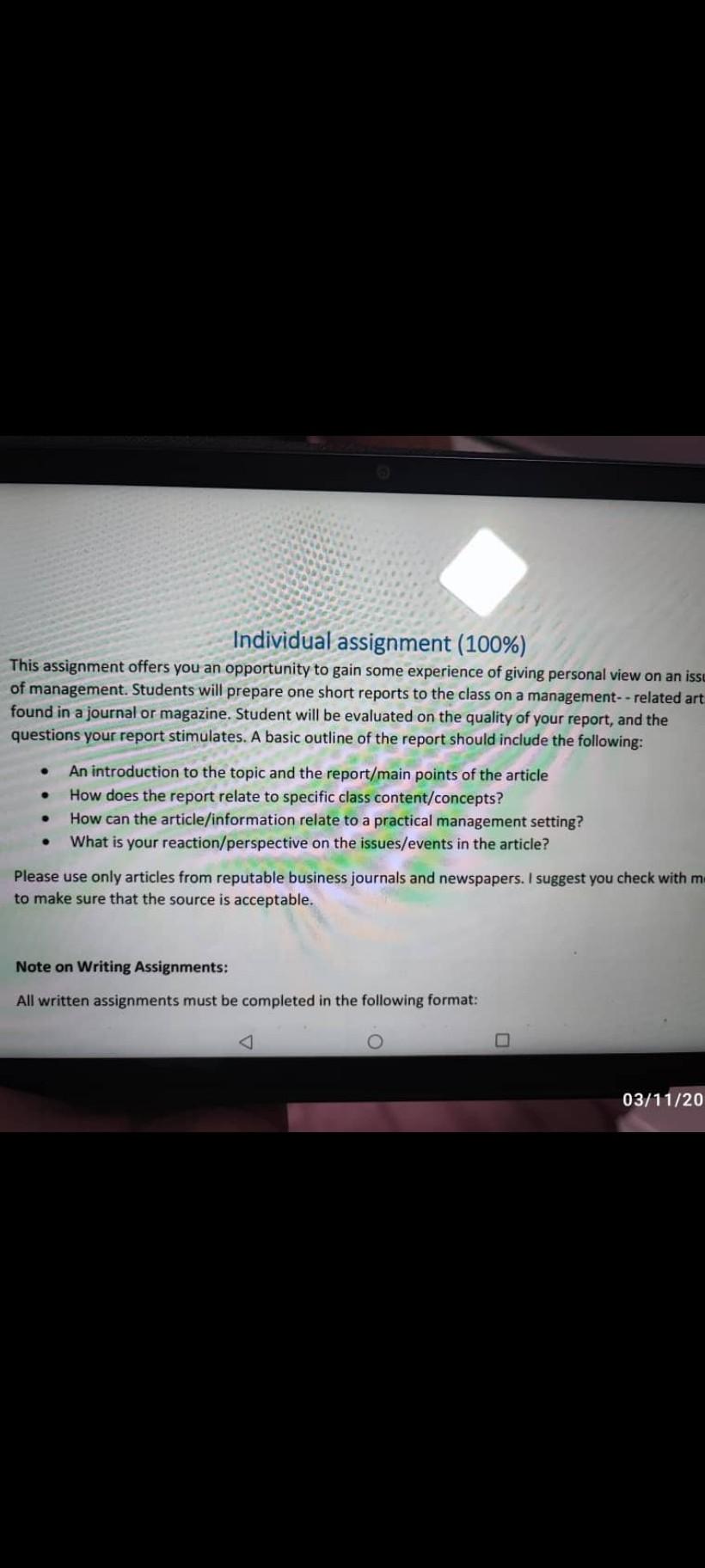 Solved Individual assignment (100\%) This assignment offers | Chegg.com