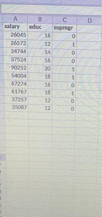 Solved Get into MS Excel and open HW1_part2.xlsx. This small | Chegg.com