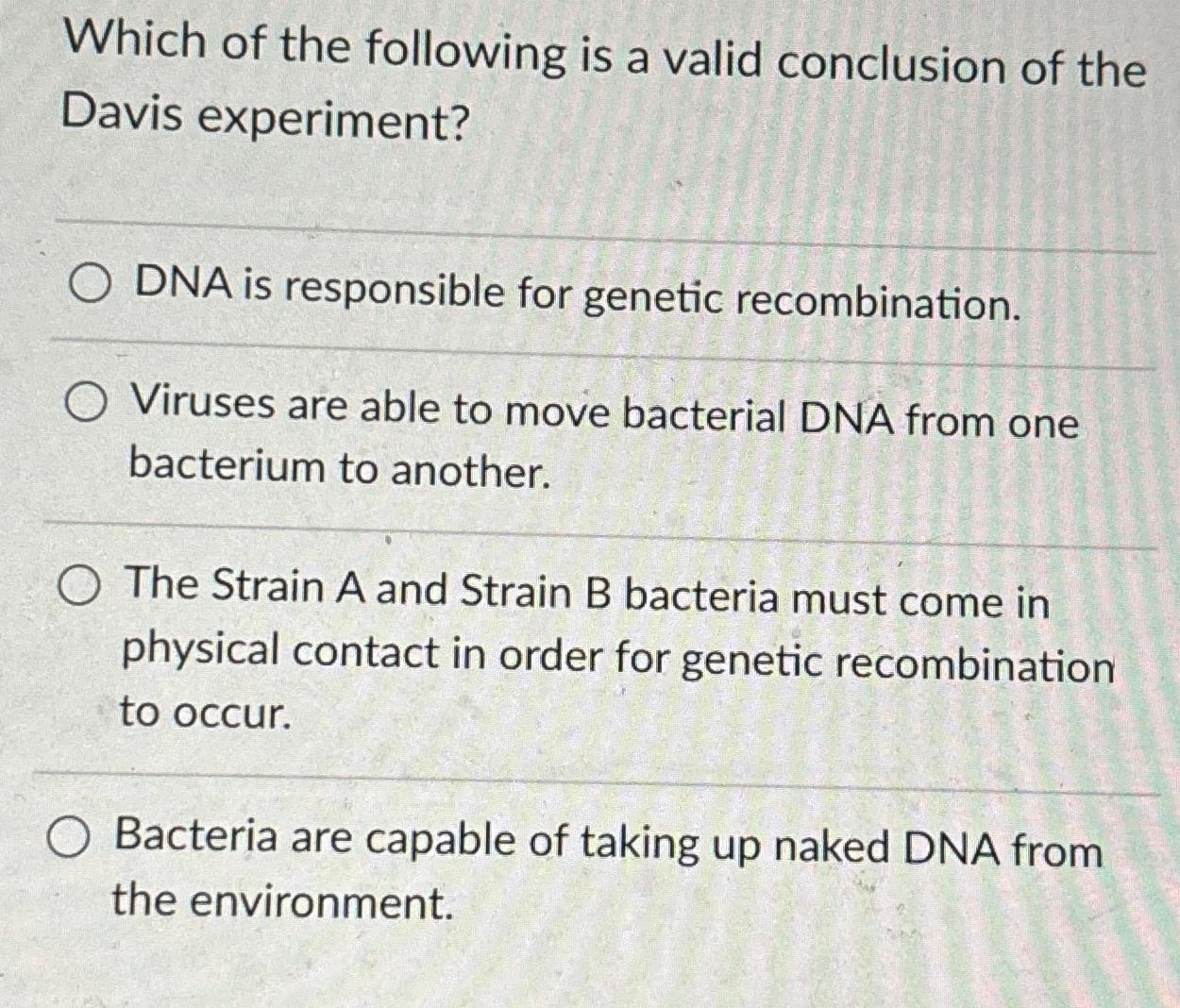 Solved Which of the following is a valid conclusion of the | Chegg.com