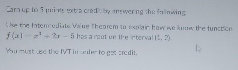 Solved Earn up to 5 points extra credit by answering the | Chegg.com