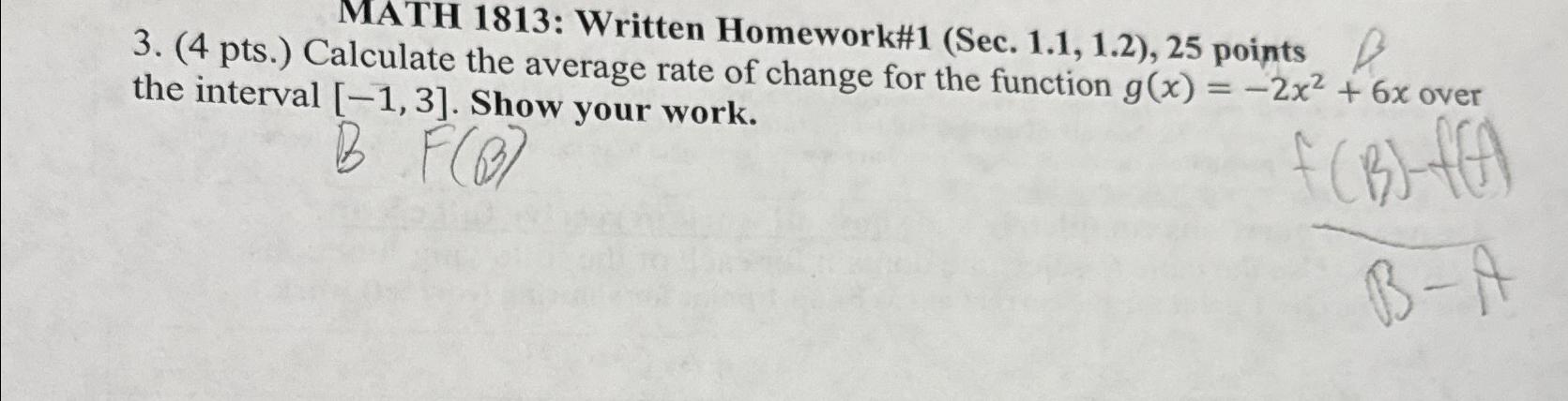 Solved MATH 1813: Written Homework#1 (Sec. 1.1, 1.2), 25 | Chegg.com