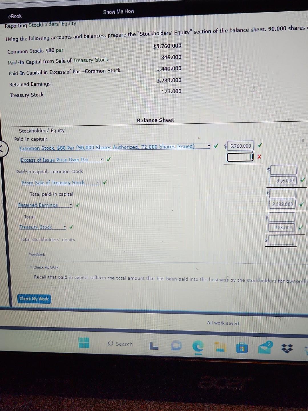 Solved eporting Stockholders Equity | Chegg.com