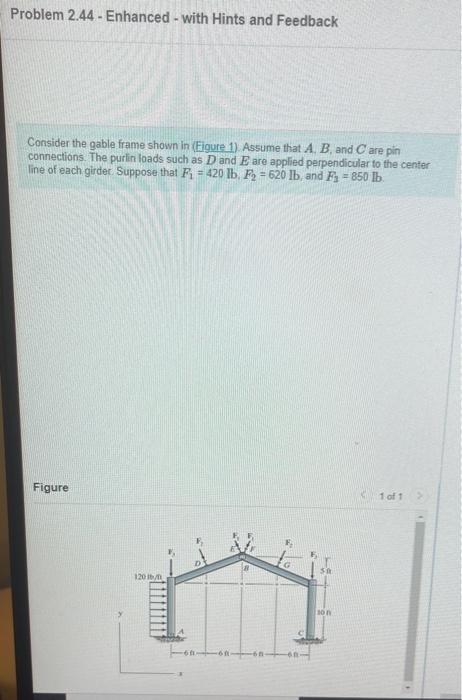 Solved Consider the gable frame shown in (Figure 1): Assume | Chegg.com Solved Consider the gable frame shown in (Figure 1): Assume | Chegg.com