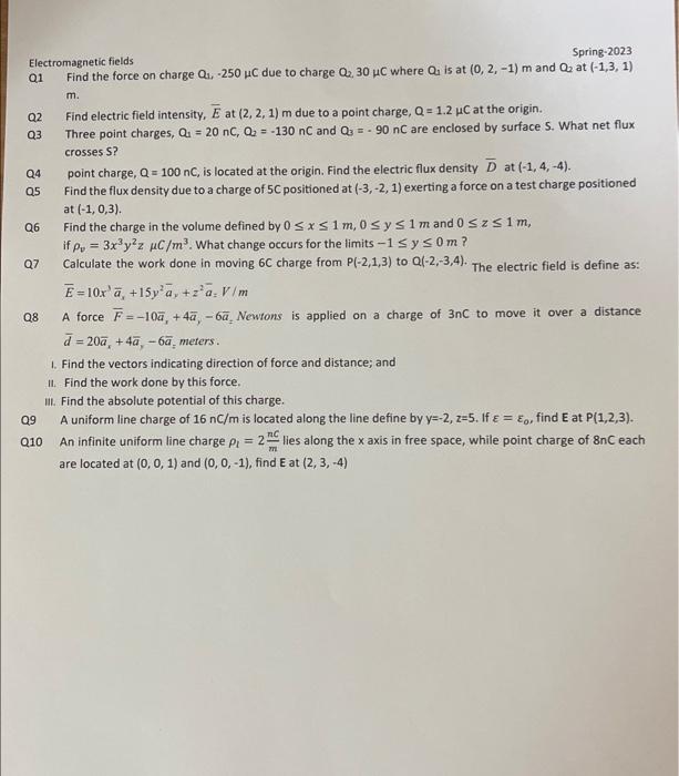 Solved 1. Determine the unit vector from the origin to the | Chegg.com