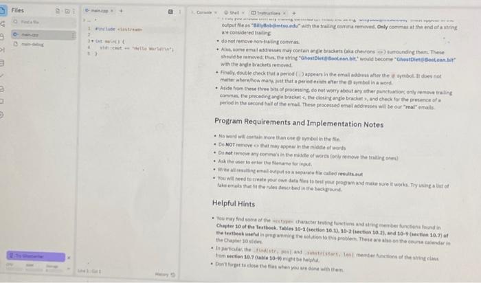 Solved The Assignment Assume you're trying to burd an | Chegg.com