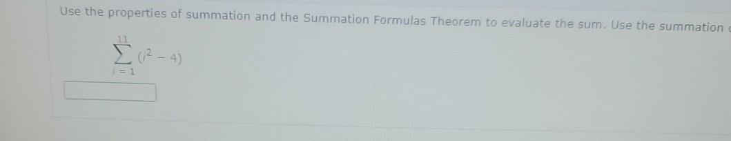 Solved Use the properties of summation and the Summation | Chegg.com