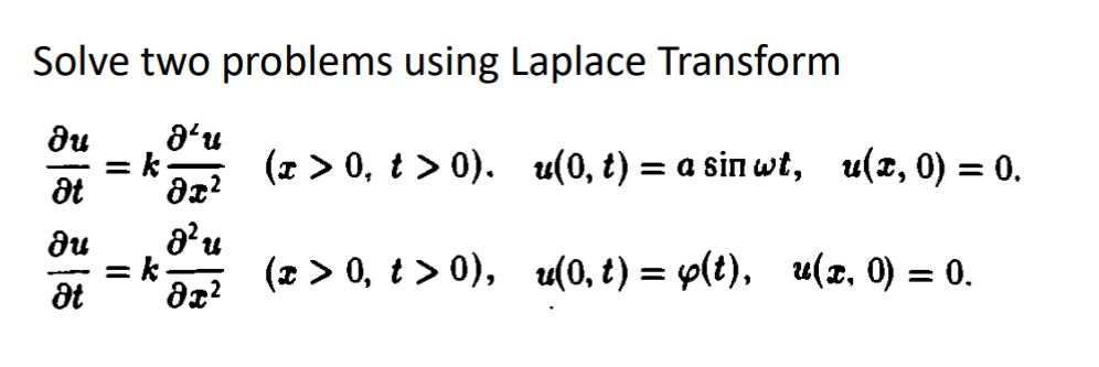 Solved Solve two problems using Laplace | Chegg.com