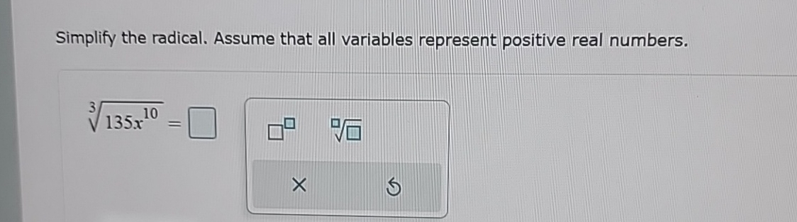 Solved Simplify the radical. Assume that all variables | Chegg.com