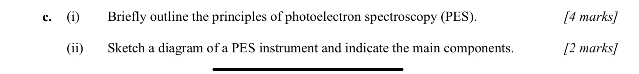 Solved c. (i) ﻿Briefly outline the principles of | Chegg.com